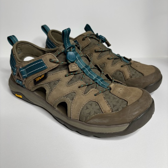 Teva | Shoes | Teva Vibram Outdoor Sandals Brown And Blue | Poshmark